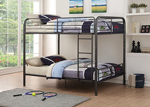 ACME Bristol Gunmetal Full over Full Bunk Bed