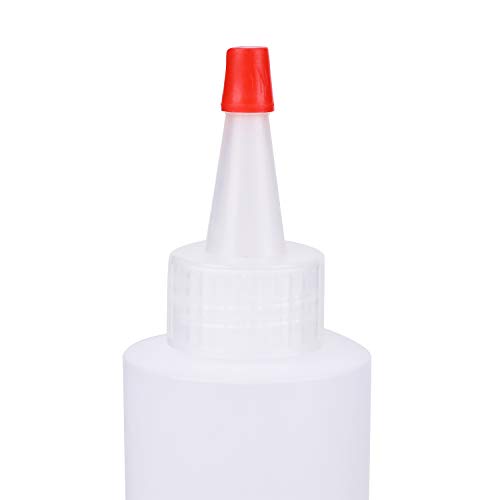 Bekith 30 Pack Small Plastic Squeeze Condiment Bottles with Red Tip Cap, 4 Ounce Squirt Bottle For Ketchup, BBQ, Sauces, Syrup, Condiments, Dressings, Arts and Crafts