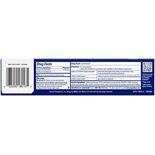 Arm & Hammer Advance White Extreme Whitening Toothpaste - 6 Oz (170 g) Pack of 4