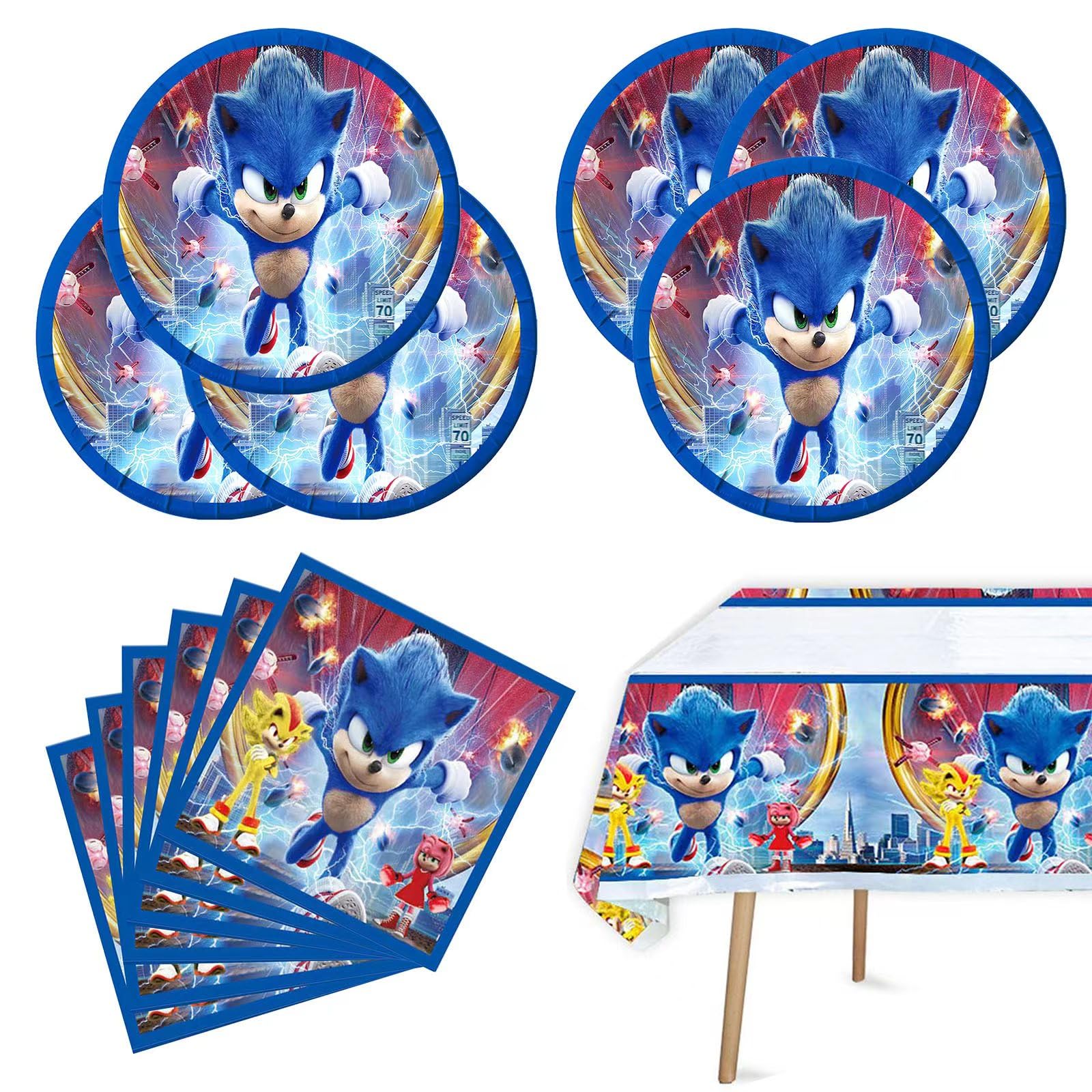 42 packs of birthday party supplies, 20 tissues + 20 plates + 1 tablecloth + 1 banner
