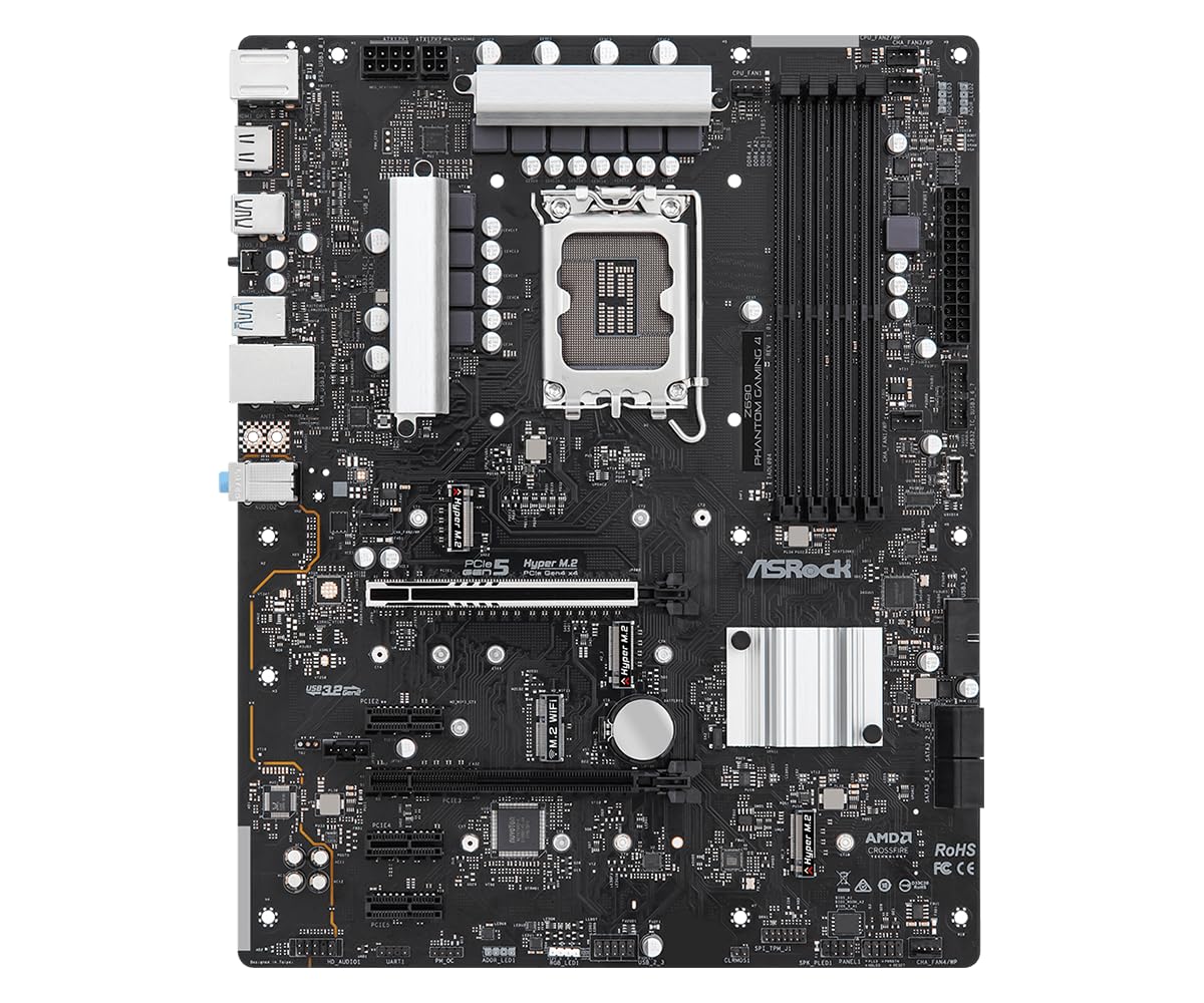 ASRock Z690 Phantom Gaming 4 LGA 1700 Intel Z690 SATA 6Gb/s DDR4 ATX Intel Motherboard
