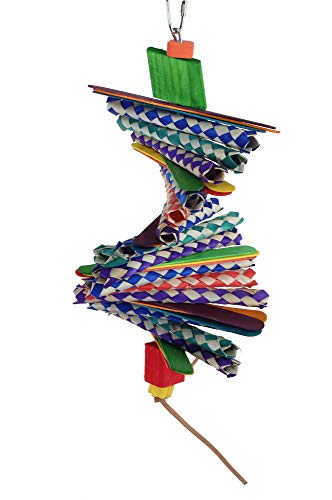 Bonka Bird Toys 1078 Big Step Shredder Parrot Cage Toys Cages African Grey Conure Amazon