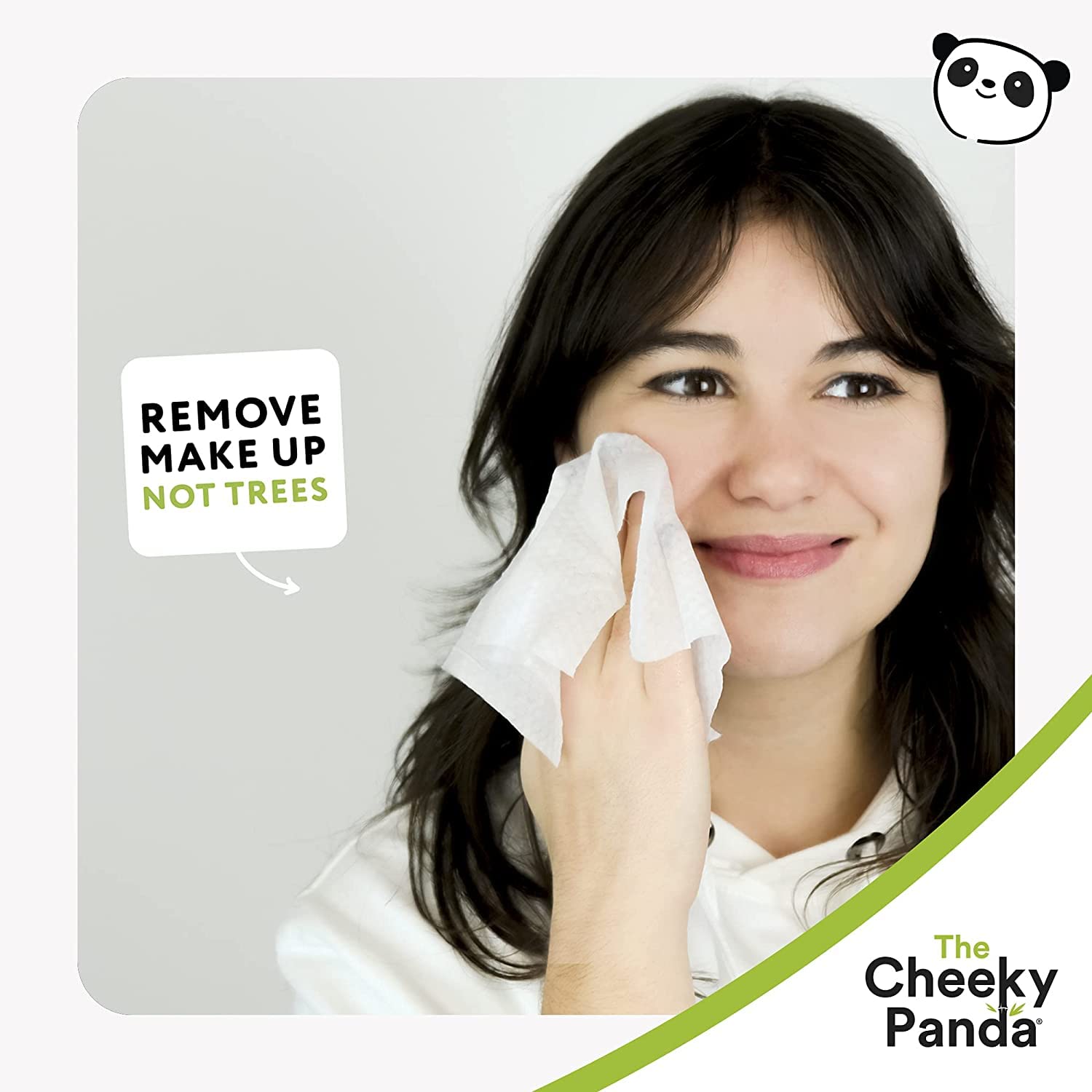 The Cheeky Panda Face Wipes | Coconut Scented Biodegradable Makeup Remover Wipes | Pack of 25 Wet Wipes