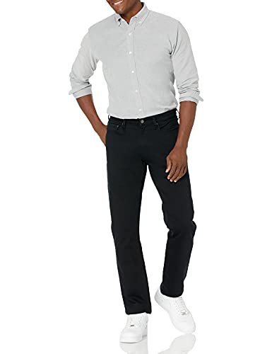Amazon Essentials Men's Athletic-Fit Stretch Jean, Black, 38W x 32L