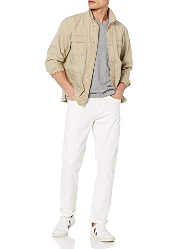 Amazon Essentials Men's Athletic-Fit Stretch Jean, Bright White, 40W x 28L