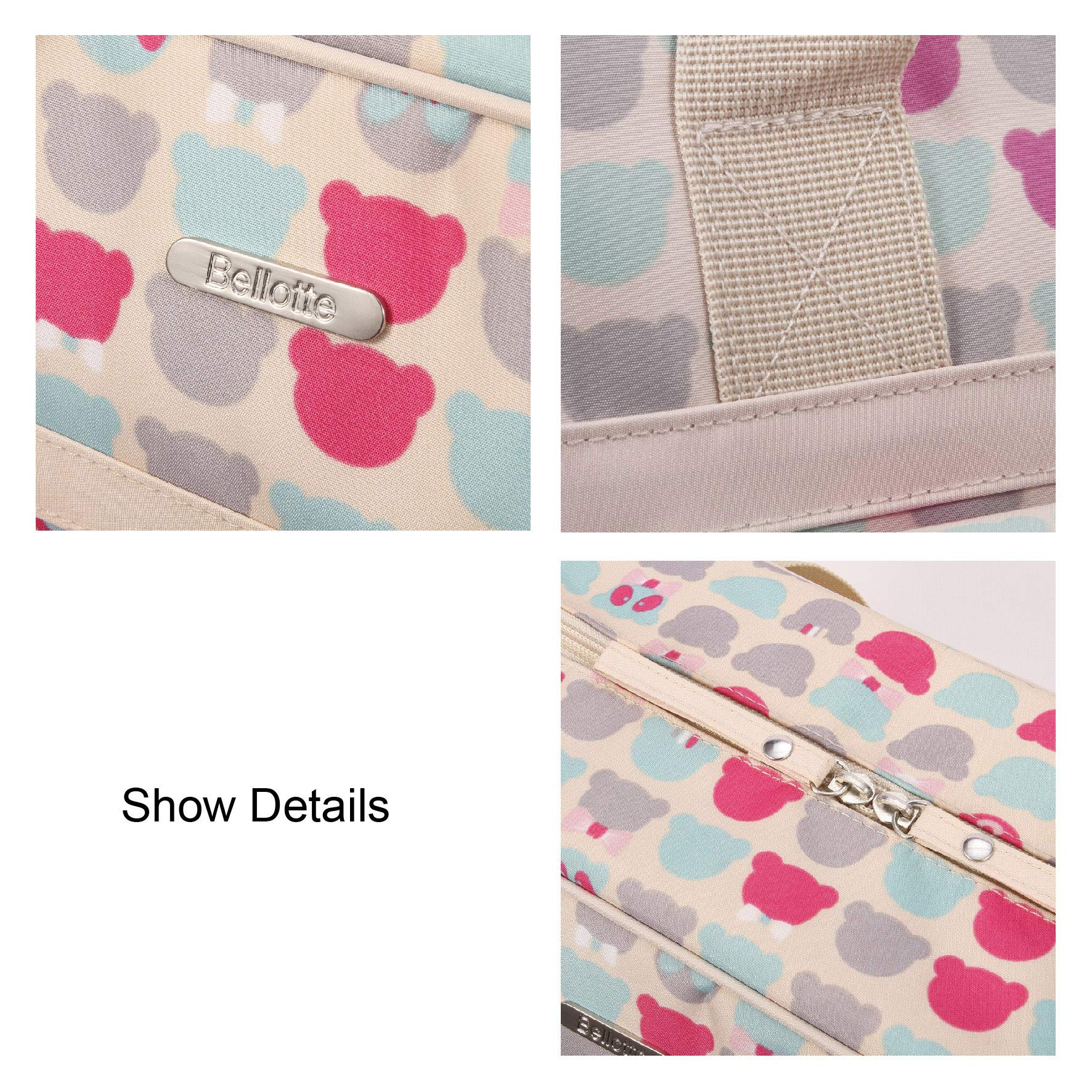 Bellotte Diaper Tote Bags for Girl, Large Capacity, Stylish and Durable