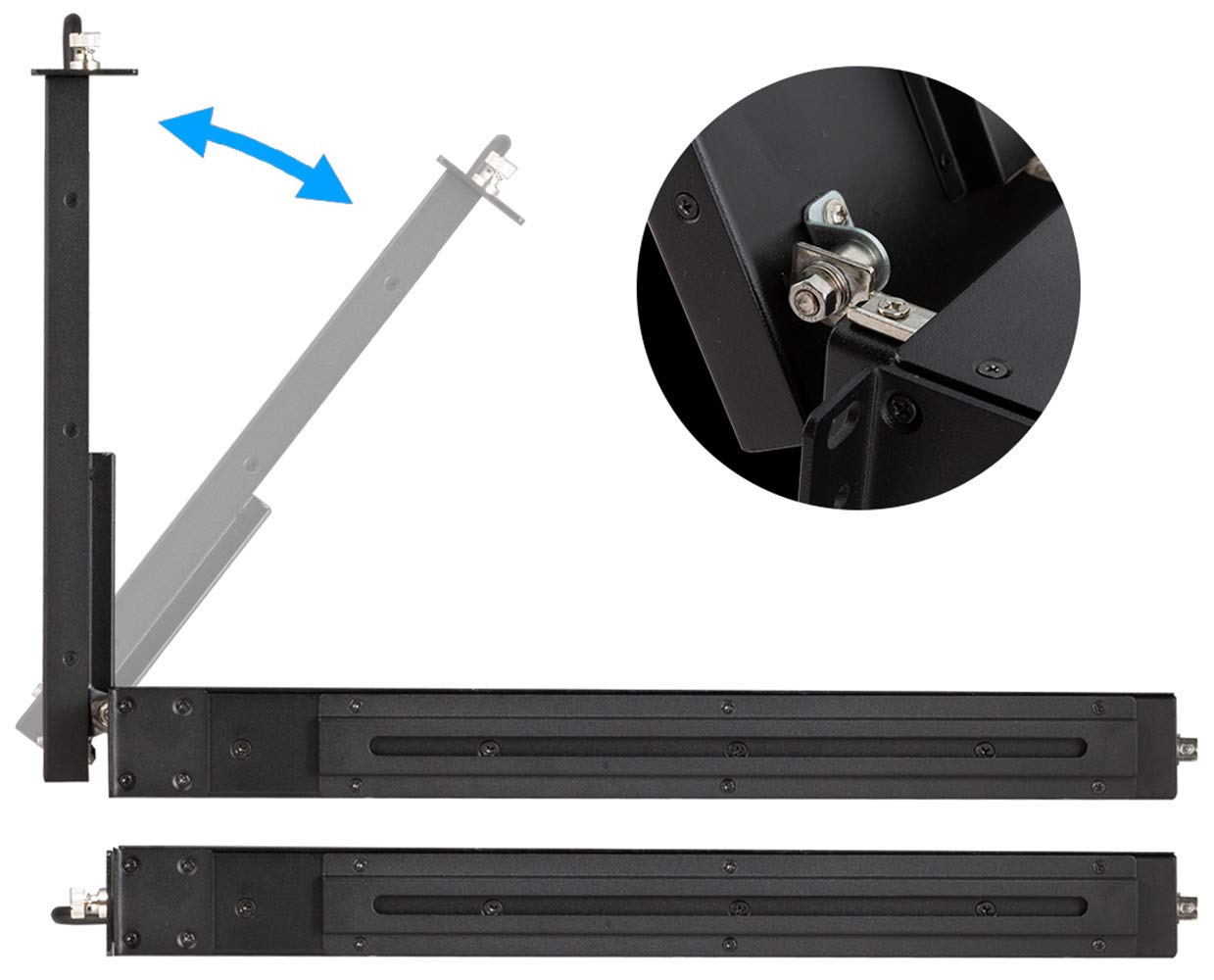 FEELWORLD SC173-HSD 17.3 Inch Pullout Rackmount Monitor 1RU Full HD 3G-SDI/HDMI 1920x1080 (3G-SDI/HDMI)
