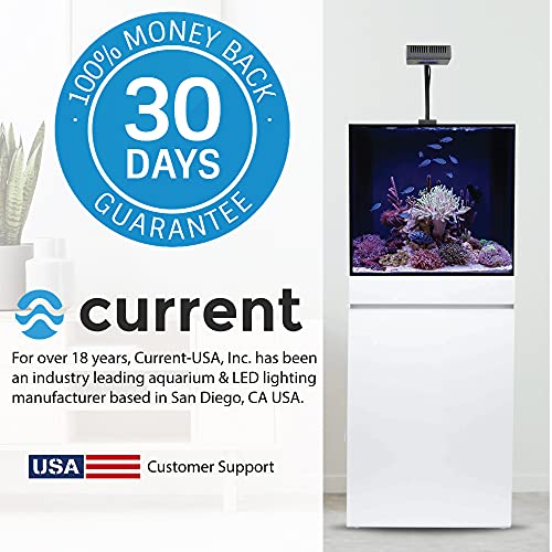 CURRENT Dual eFlux Aquarium Wave Pumps, 1,050gph - Includes 2 Wave Maker Water Circulation Pumps for Freshwater and Saltwater Fish Tanks - Multiple Adjustable Flow Modes - Wireless Remote Control