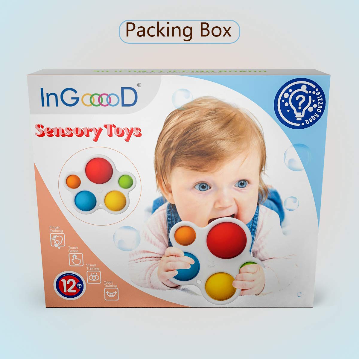 Baby Sensory Gifts for Babies and Toddlers, Early Educational Fidget Toy for Ages 6 Months and Up