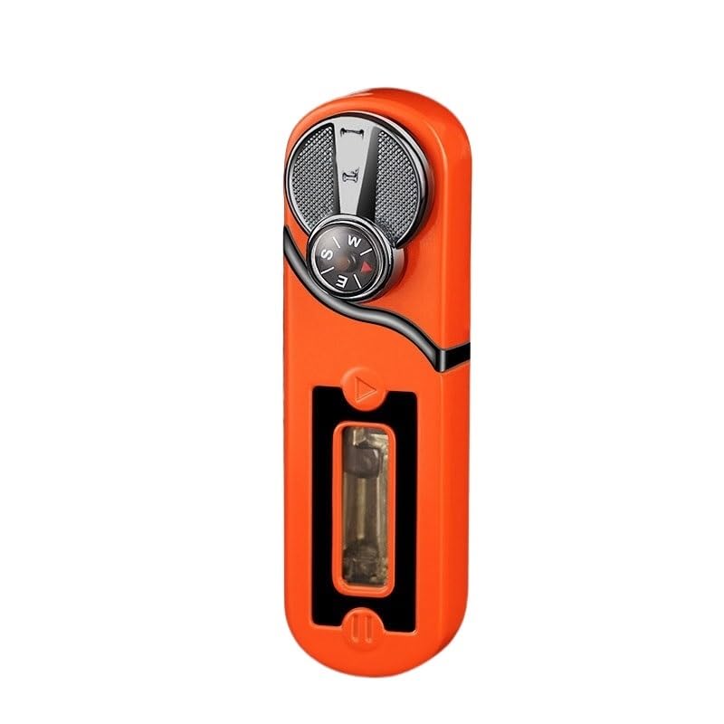 2024 New Butane Lighter, Windproof Blue Flame, Transparent Gas Window, Adjustable Flame Size, Suitable, Daily Use (Color : C3)