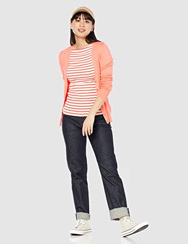 Amazon Essentials Women's Lightweight Vee Cardigan Sweater (Available in Plus Size), Coral Pink, Medium