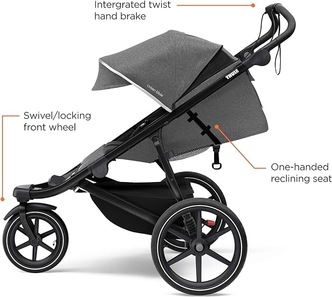 Thule Urban Glide 2 Child Stroller - Black/Black Frame - 10101949