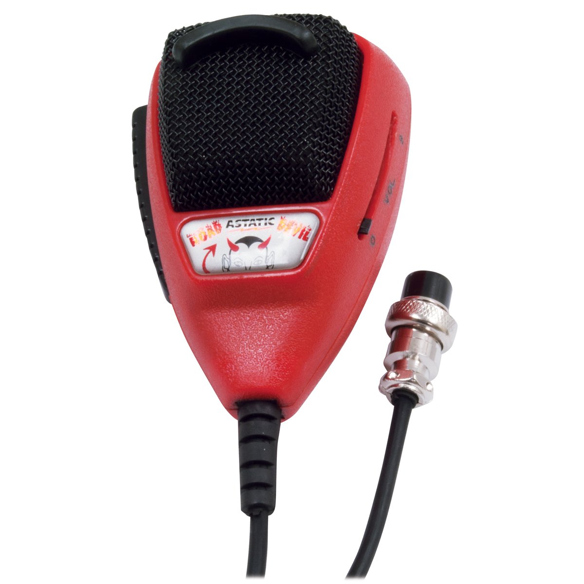 Astatic (302-10036 RD104E Road Devil Amplified 4-Pin CB Microphone, Black