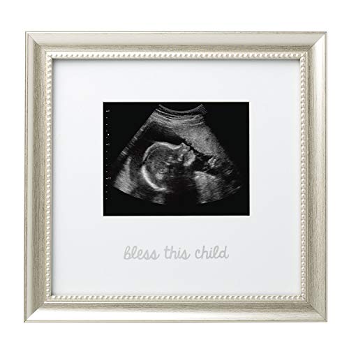 Lil Peach Bless This Child Keepsake Frame, Thoughtful Gifts, Gift For New Parents, or Addition to Baby Registry, Silver