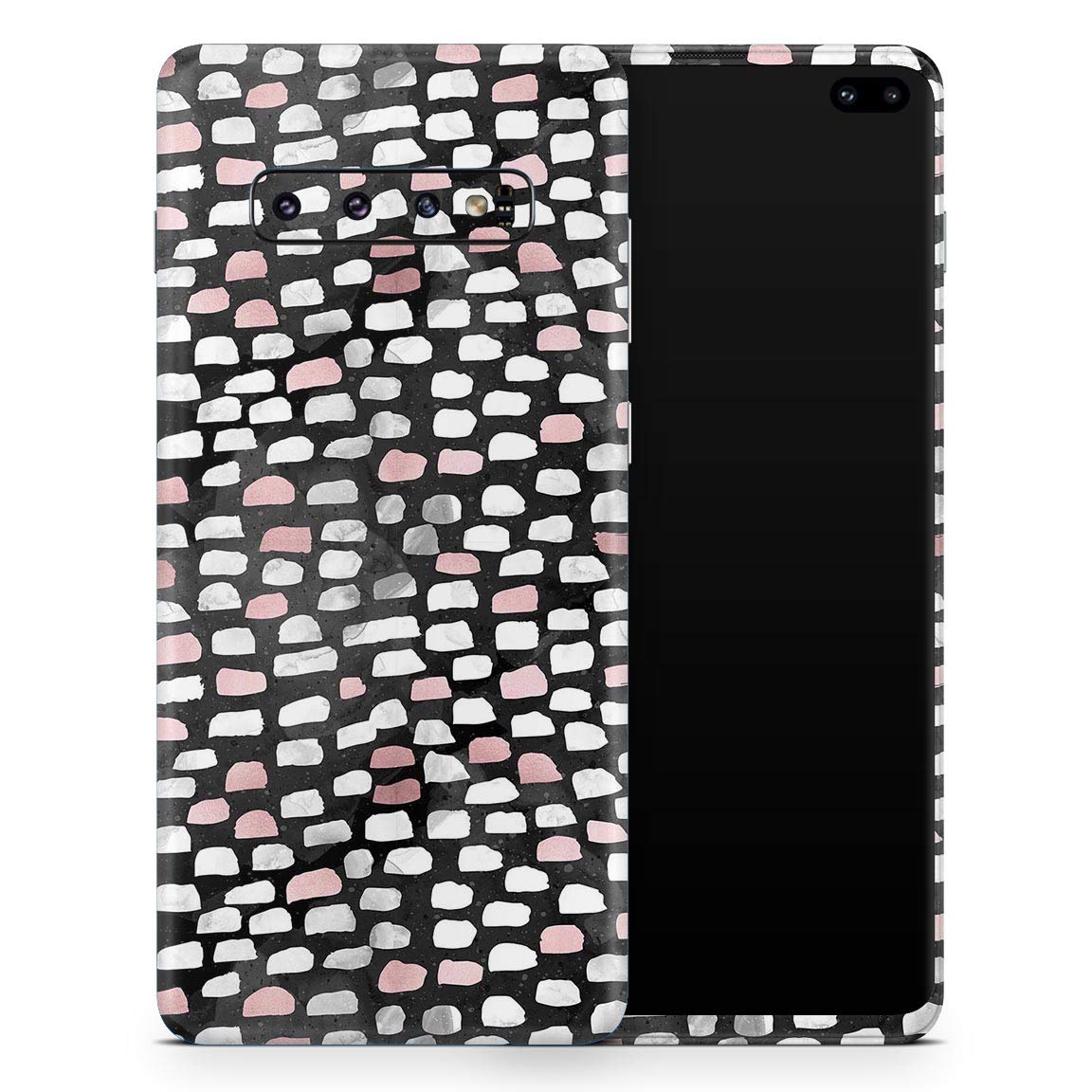 DesignSkinz Karamfila Marble & Rose Gold v6 Protective Vinyl Decal Wrap Skin Cover Compatible with The Samsung Galaxy S20 (Screen Trim & Back Glass Skin)