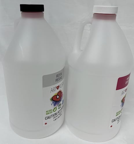 ArtResin - Epoxy Resin - Clear - Non-Toxic - 1 gal (0.5 gal Resin + 0.5 gal Hardener) (3.78L)