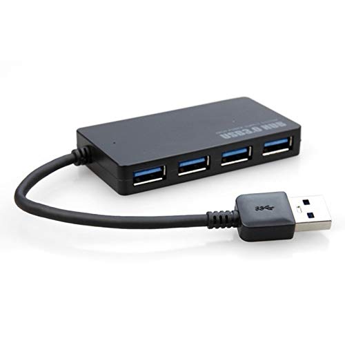 Lysee HDMI Cables - Retail USB 3.0 Hub 4 Port High Speed Slim Compact Expansion Splitter - (Color: Black, Length: Other)