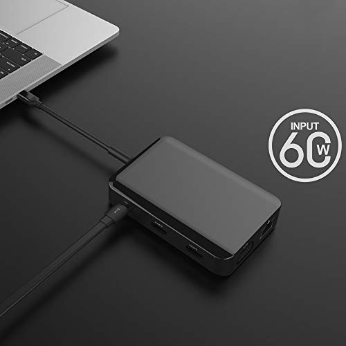 High-Speed 9 In 1 Multi-port USB C Dual HDMI Adapter With Ethernet Port 2 USB 3.0 Ports 1080P VGA PD Charging 3.5mm Audio Support SD Card Reader Compatible For Flash Drive Laptops And More USB Hub Ada
