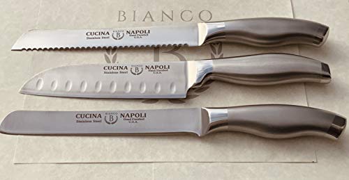 Bianco Instruments Cucina Napoli 3 Piece Kitchen Knife Set (3 Piece Total Set)