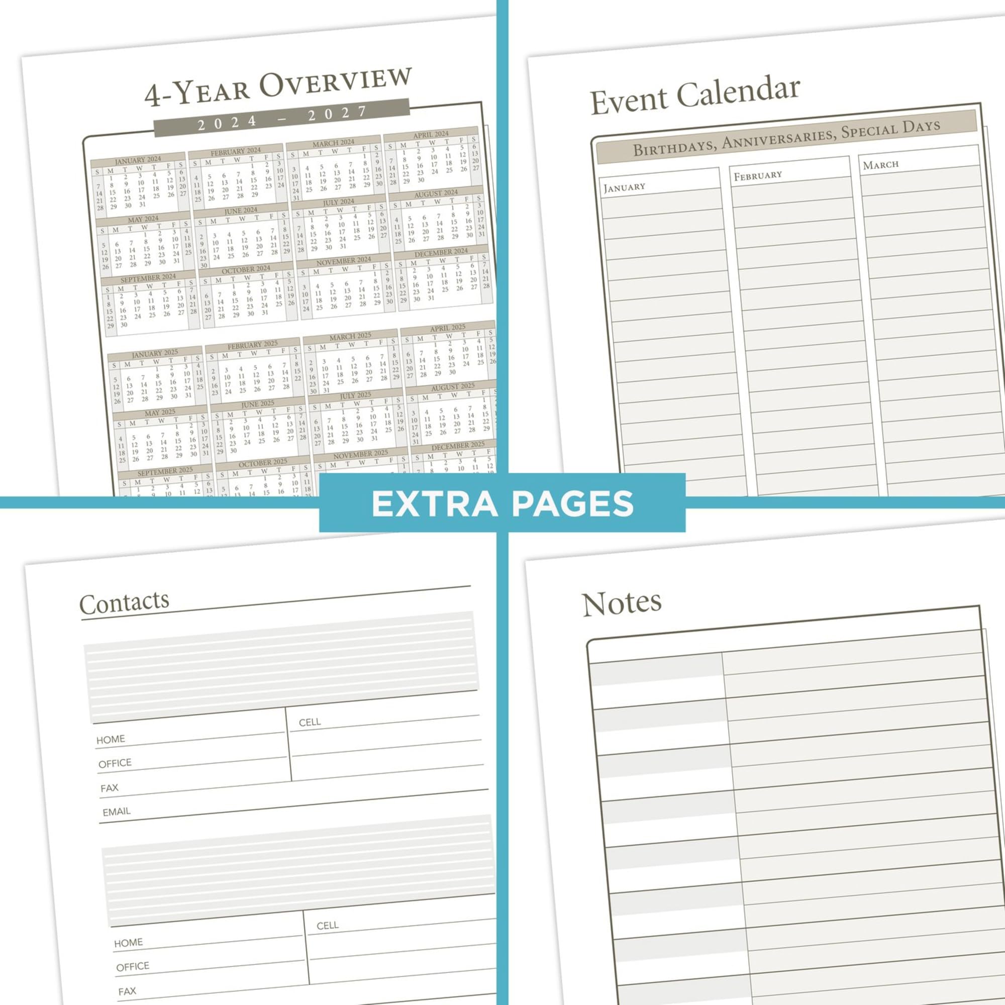 2022 Weekly & Monthly Planner Refill by AT-A-GLANCE, 10831 DAY-TIMER, 3-3/4" x 6-3/4", Size 3, Portable Size, Loose-Leaf (471-285Y)