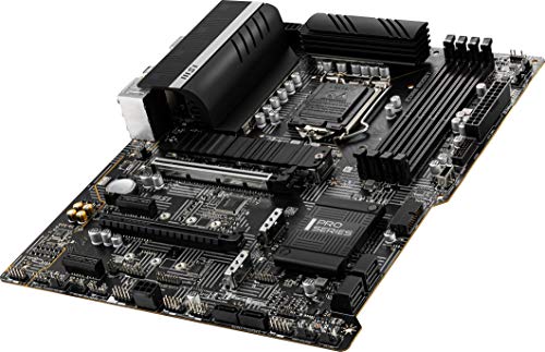 MSI Z590 PRO WiFi ProSeries Motherboard (ATX, 11th/10th Gen Intel Core, LGA 1200 Socket, DDR4, PCIe 4, M.2 Slots, USB 3.2 Gen 2, 2.5G LAN, DP/HDMI, Wi-Fi 6E)