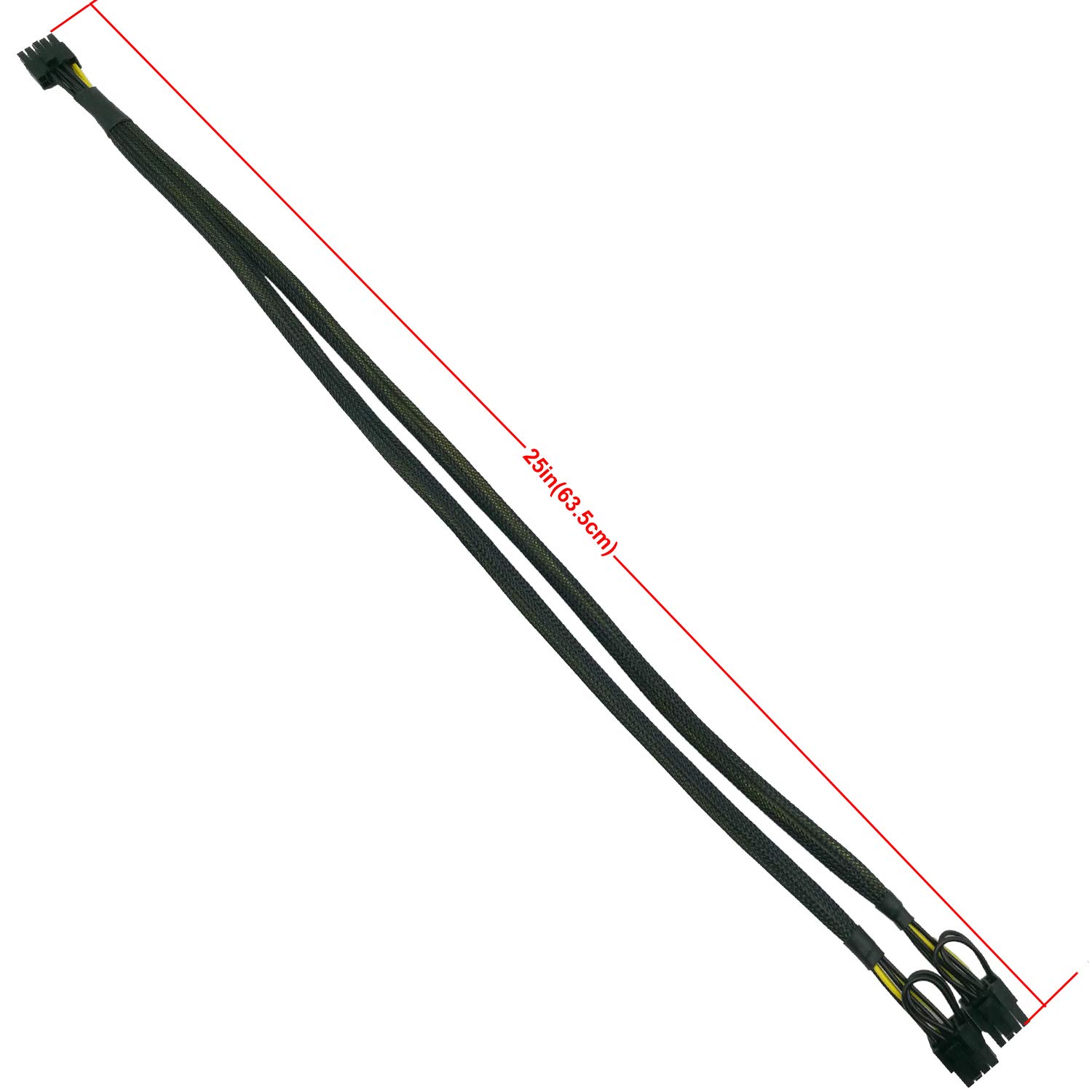 COMeap GPU Power Cable for HP DL580 DL585 DL980 G7 Server, 10 Pin to Dual PCI-E 8 Pin(6+2) Power Adapter Splitter 25-in(63.5cm)