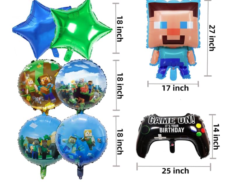 20 foil balloons, birthday party decorations for boys and girls