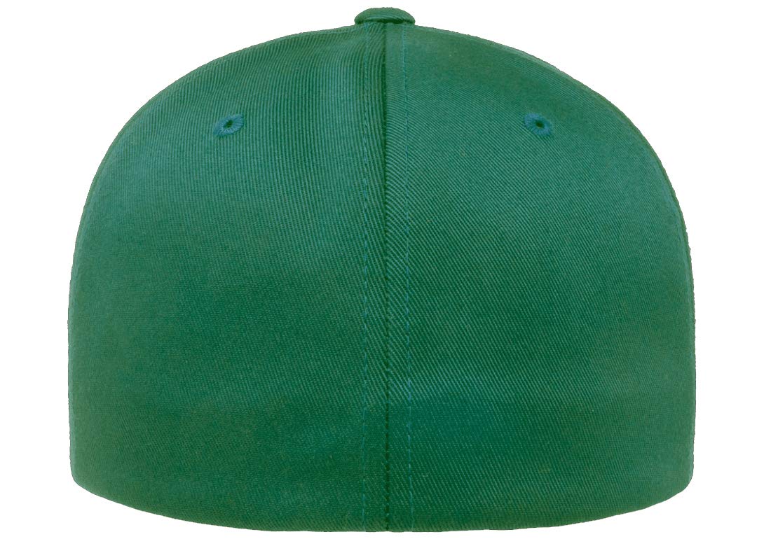 1963 Ford Fairlane Hardtop Outline Design Flexfit 6277 Athletic Baseball Fitted Hat Cap Pepper Green S/M