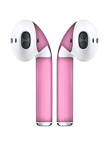 APSkins Silicone Case and Stylish Skins Compatible with Apple AirPod Accessories (Bubble Gum Pink Skin & Case)