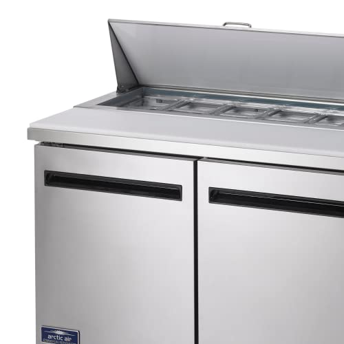 Arctic Air AST72R 71.5-Inch 3-Door Refrigerated Sandwich/Salad Prep Table, 115v