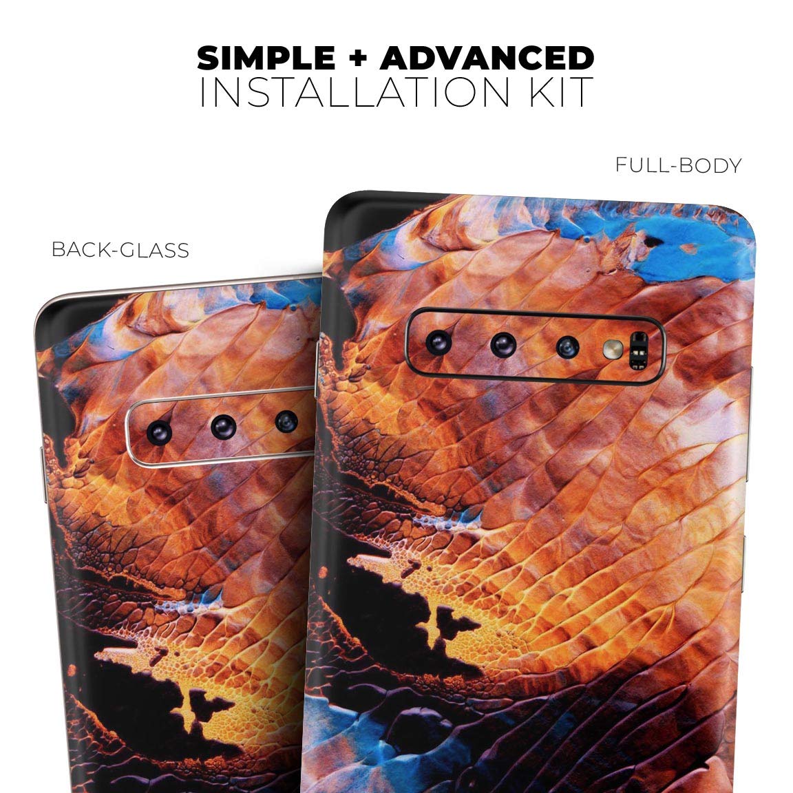 DesignSkinz Liquid Abstract Paint V40 Protective Vinyl Decal Wrap Skin Cover Compatible with The Samsung Galaxy S20 (Screen Trim & Back Glass Skin)