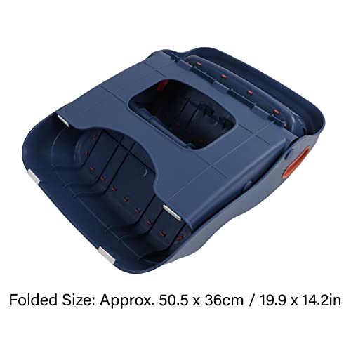 Drfeify Kids Two Step Stool,Thicken Slip Resistance Toddler Footstool,Folding Stable Base Lightweight Potty Training Stool for Bathroom (Red Blue)
