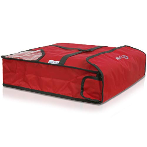 SIMPLI-MAGIC Reusable Insulated Delivery Bag, 20ā x 20ā x 5ā, Red