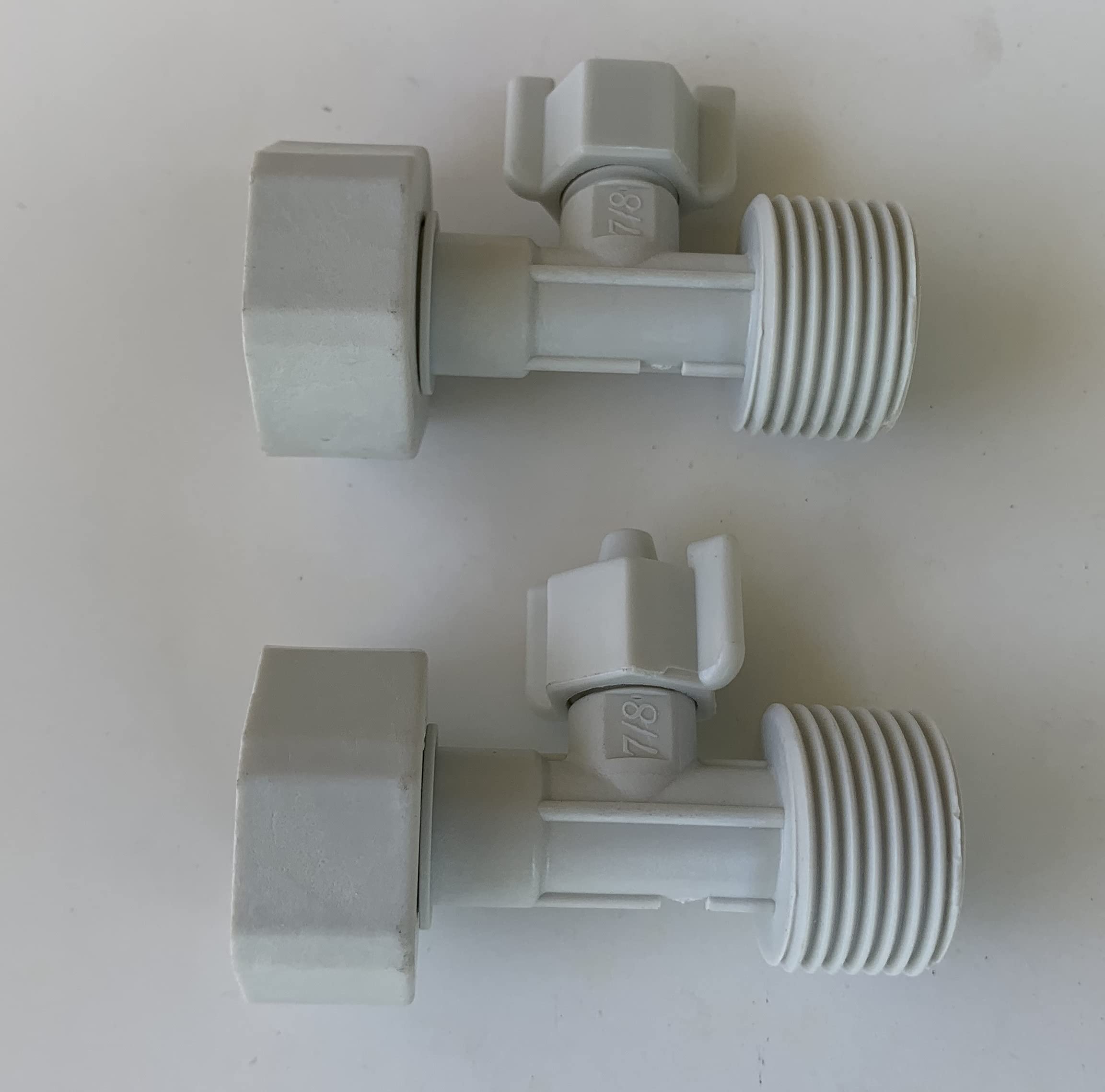 7/8 inch Female, 7/8 inch Male Nylon Bidet T-Adapter for Bidet Water Connection 1/4 or 3/8 inch Hose (2- pack 7/8-inch Bidet Connector, 2, Count)