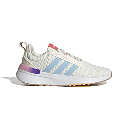adidas Women's Racer TR21 Running Shoe, Off White/Semi Turbo/Pulse Amber, 8