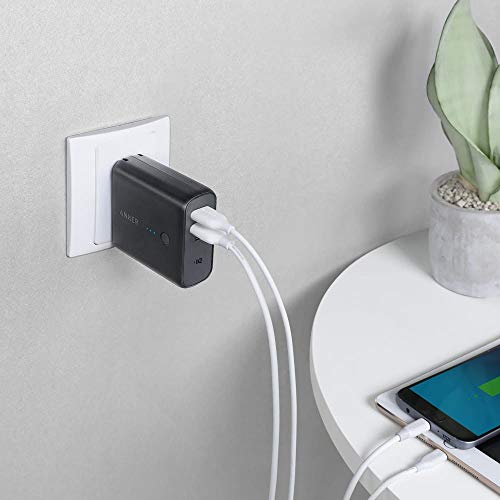 Anker PowerCore Fusion 5000, Portable Charger 5000mAh 2-in-1 with Dual USB Wall Charger, Foldable AC Plug and PowerIQ, Battery Pack for iPhone, iPad, Android, Samsung Galaxy, and More