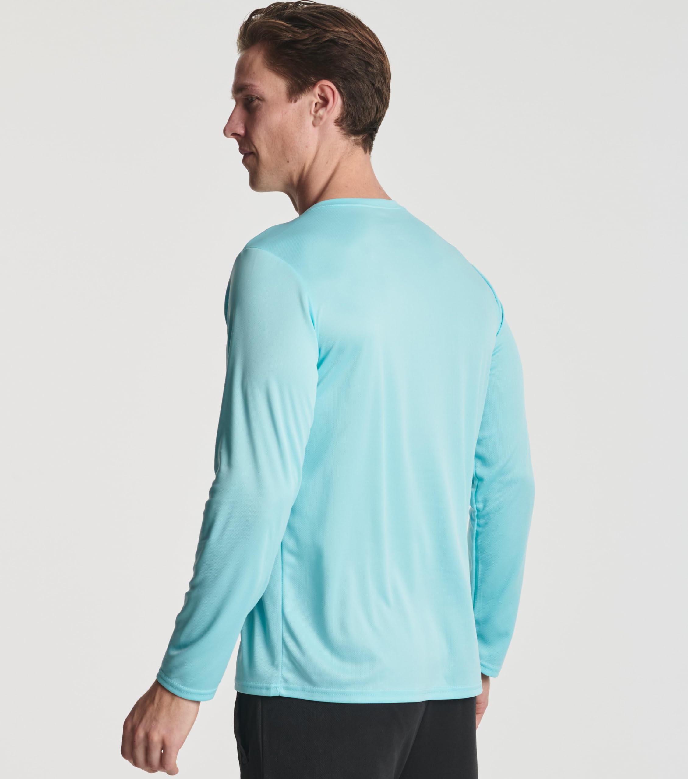 3 Pack Mens Fishing Sun Long Sleeve T-Shirt Mesh Workout Dry Fit Gym Tee Casual Athletic Active Casual Wicking Exercise Running Sport Hiking Training Top UPF