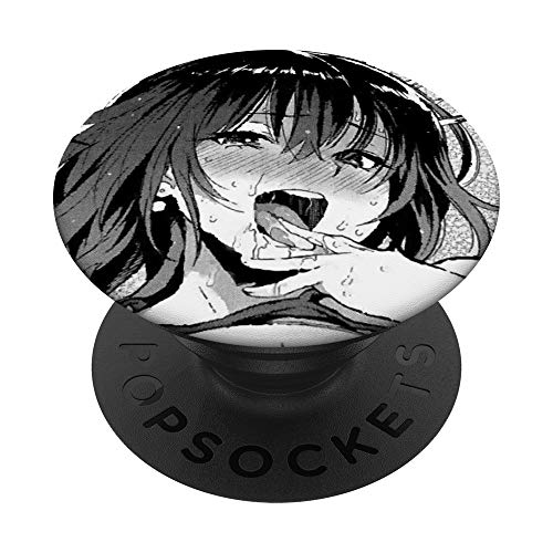 Ecchi Otaku Hentai Waifu Ahegao Girl Manga Anime Gift PopSockets PopGrip: Swappable Grip for Phones & Tablets