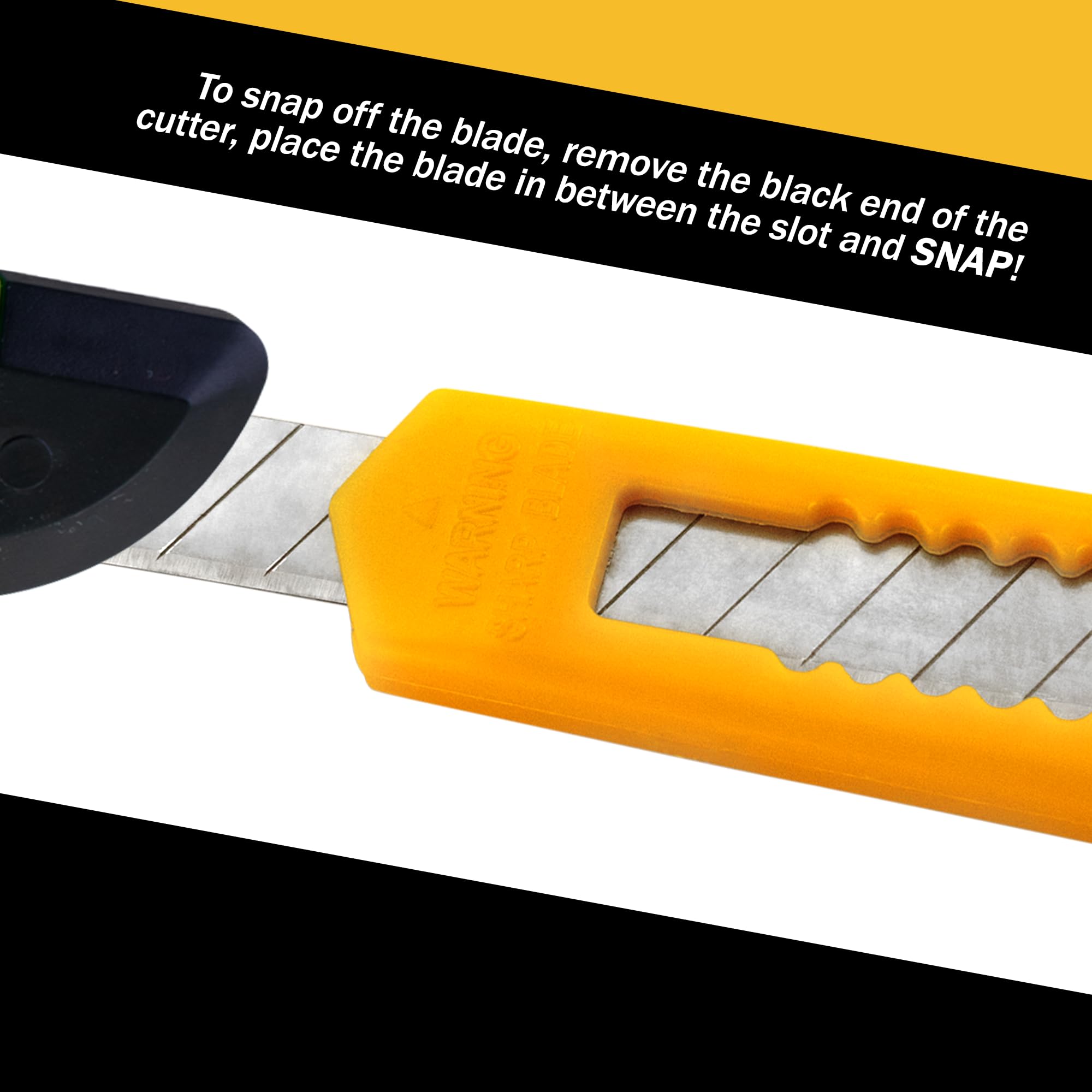 5x Bulk Small Yellow Utility Knife Box Cutters Snap Off Blade 9MM Blade