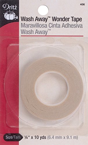 Dritz 406 1/4-Inch by 10-Yard Wash Away Wonder Tape (3 Pack)