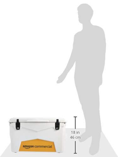 AmazonCommercial Rotomolded Cooler, 60 Qt., White