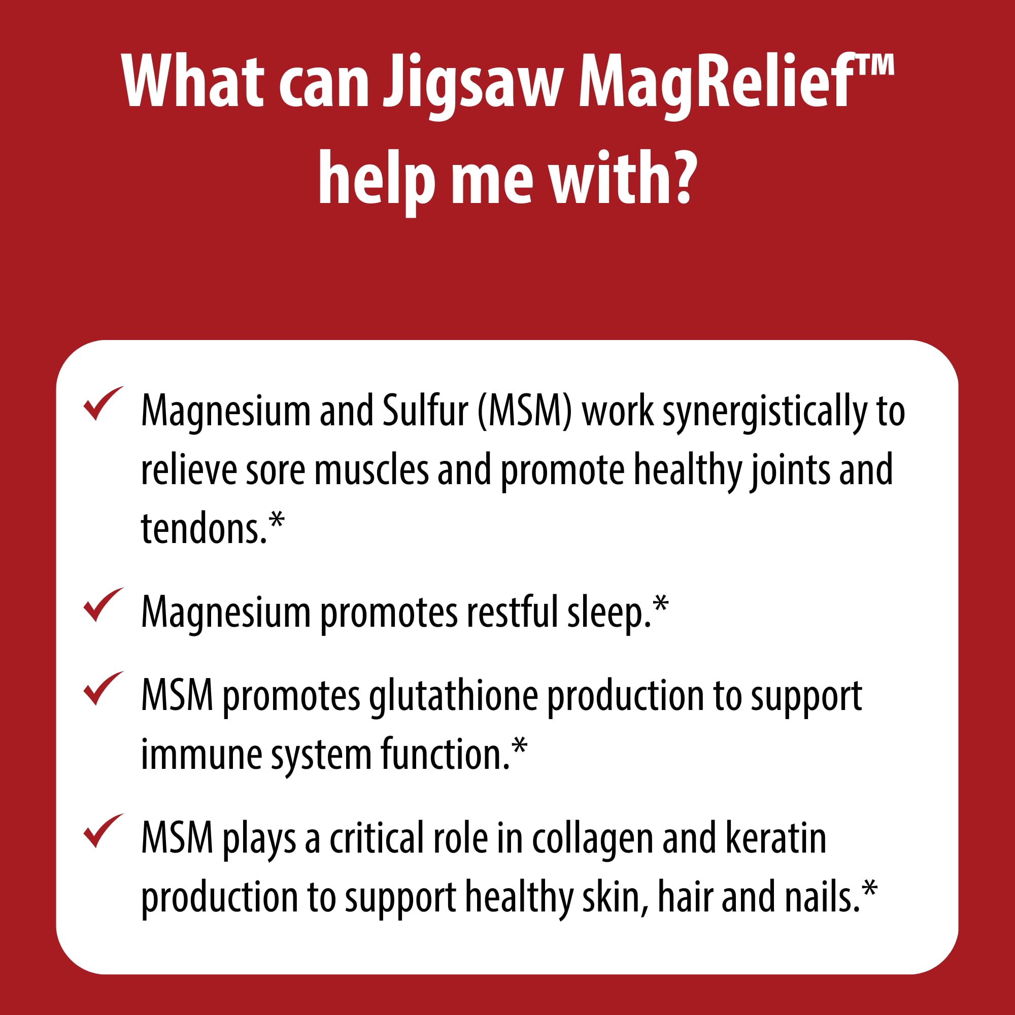 Jigsaw Health MagRelief | Ultra Pure Magnesium Lotion | with Zechstein Magnesium Chloride and OptiMSM | Fragrance Free | 5 Ounces
