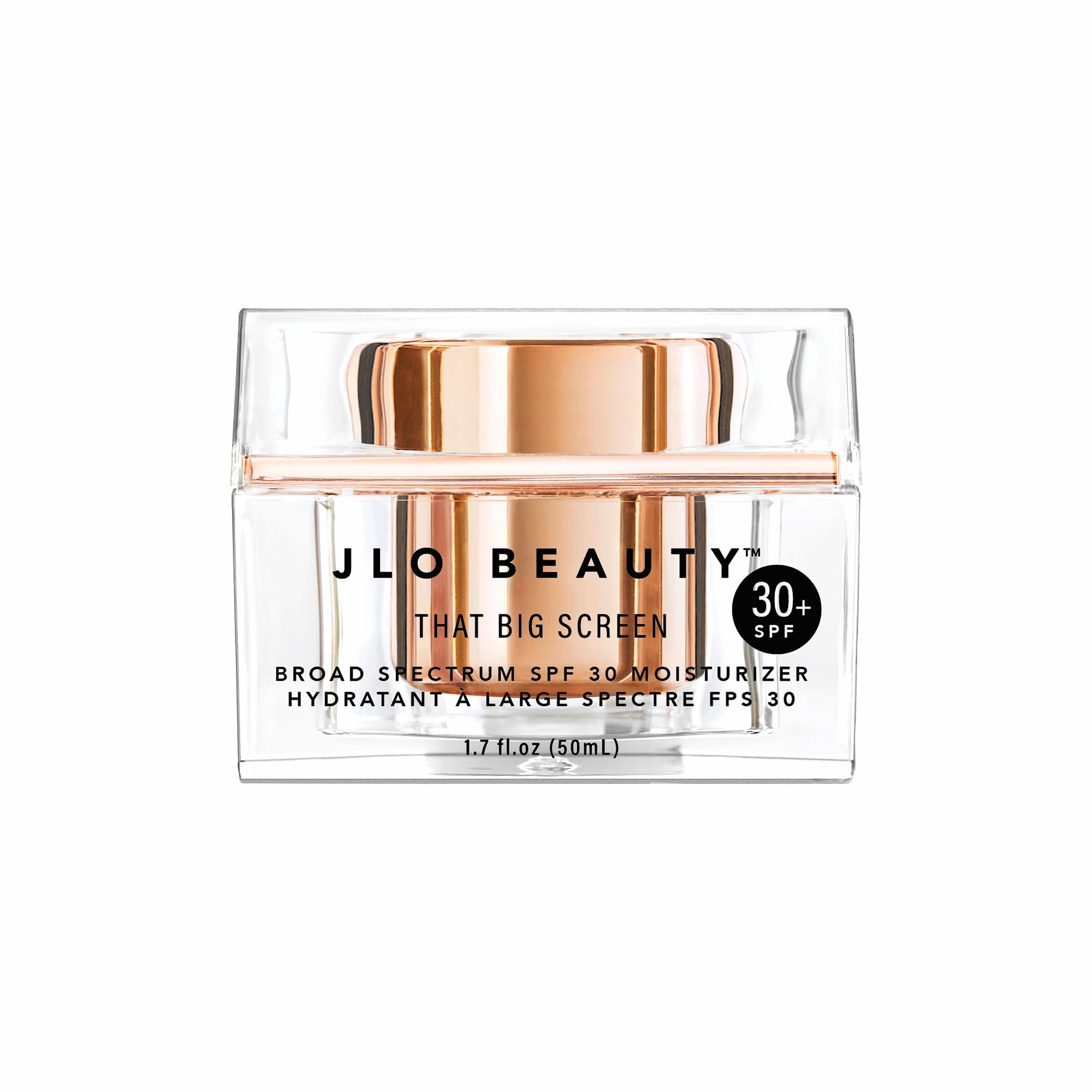 JLO BEAUTY That Big Screen Broad Spectrum SPF 30 Moisturizer | Hydrates, Protects, Luminizes, Soothes For Smooth, Dewy & Glowing Skin | 1.7 Fl Oz