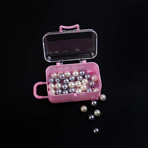 AUEAR, 12 Pack Cute Miniature Travel Case Box Candy Box Party Reception Candy Gift Box Suit for Barbie Wedding Party Decoration (Pink)
