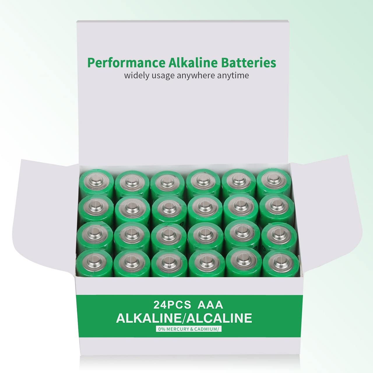 Kratax 24 Count AAA Alkaline Batteries AAA Alkaline Batteries, Long-Lasting, All-Purpose Triple A Battery for Household and Business