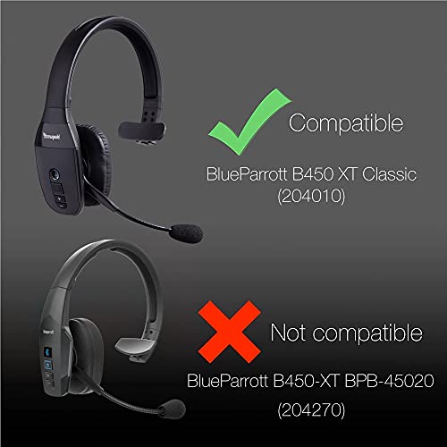 BlueParrot B450-XT Cushion Kit - Includes Foam and Leatherette Replacement Ear Cushions, Four Foam Windscreens (for B450-XT only - 1st Gen Prior to May 2020) VXI-204019-B