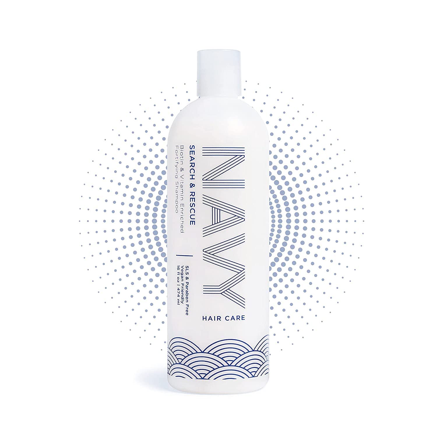 NAVY Search and Rescue Shampoo - Paraben-Free Biotin and Hair Vitamin Enriched Fortifying Hair Shampoo - 16 fl oz