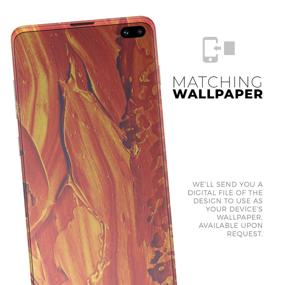 DesignSkinz Liquid Abstract Paint Remix V75 Protective Vinyl Decal Wrap Skin Cover Compatible with The Samsung Galaxy S20 (Screen Trim & Back Glass Skin)