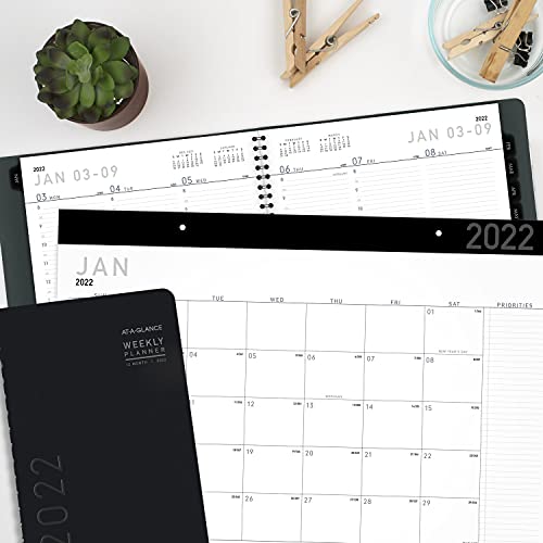 2022 Wall Calendar by AT-A-GLANCE, 12" x 27", Large, 3-Month Reference, Wirebound, Contemporary (PM11X28)