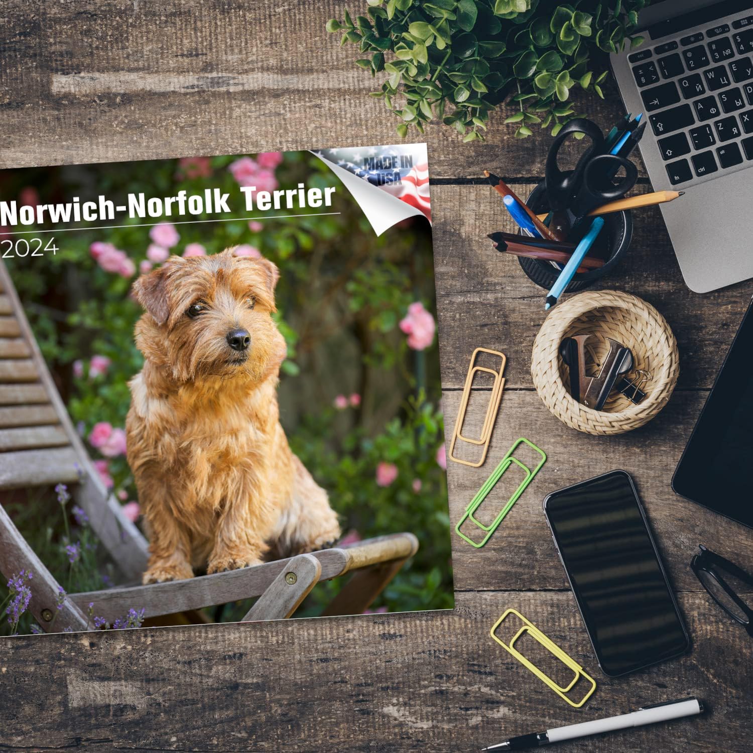 2022 2023 Norwich,Norfolk Calendar,Dog Breed Monthly Wall Calendar,Norwich,Norfolks Calendar,12x24 Opened,Thick No-Bleed Paper,Giftable,Planner Calendar for Organizing & Planning,Made in USA